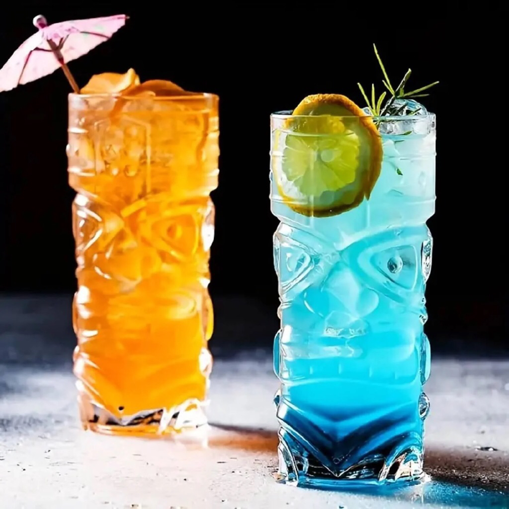 Hawaii Tiki Cocktail Wine Glass Tumber Glass Juice Glass Coffee Glass ...