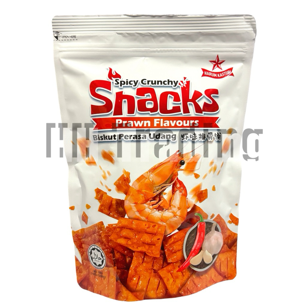 200g HARUM KASTURI SPICY CRUNCHY SNACKS PRAWN FLAVOURS / BISKUT PERASA ...