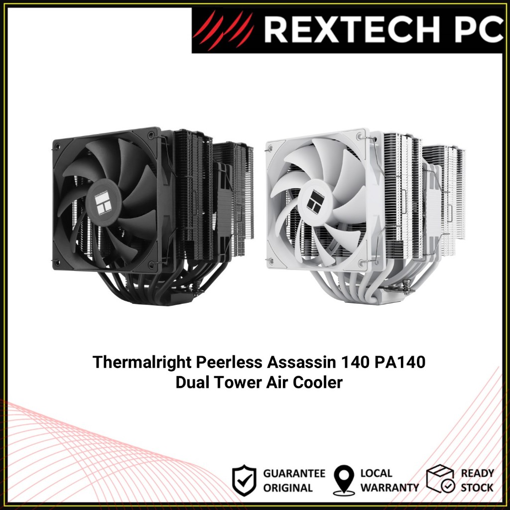 THERMALRIGHT PA140 PEERLESS ASSASSIN 140 BLACK / WHITE DUAL TOWER CPU ...