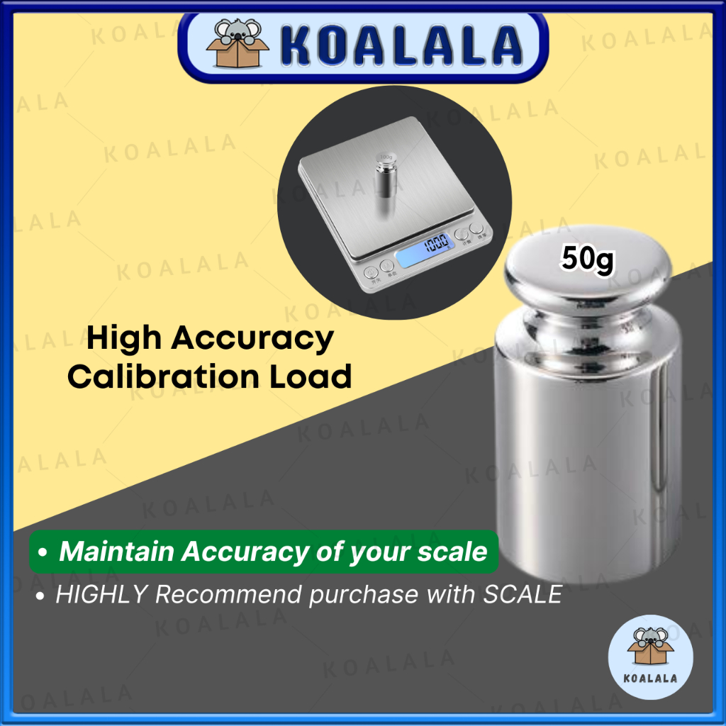 【To Make Your Scale Accurate】Calibration Load 50g Berat Timbang ...