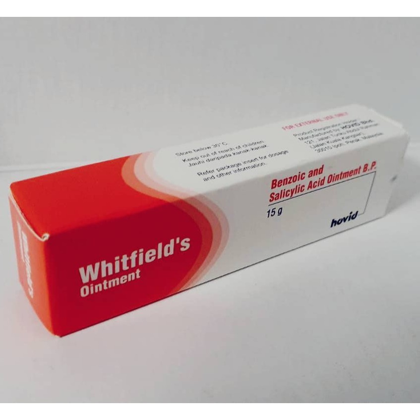 Hovid Whitfield's Ointment 15g - Benzoic and Salicylic Acid Ointment B ...