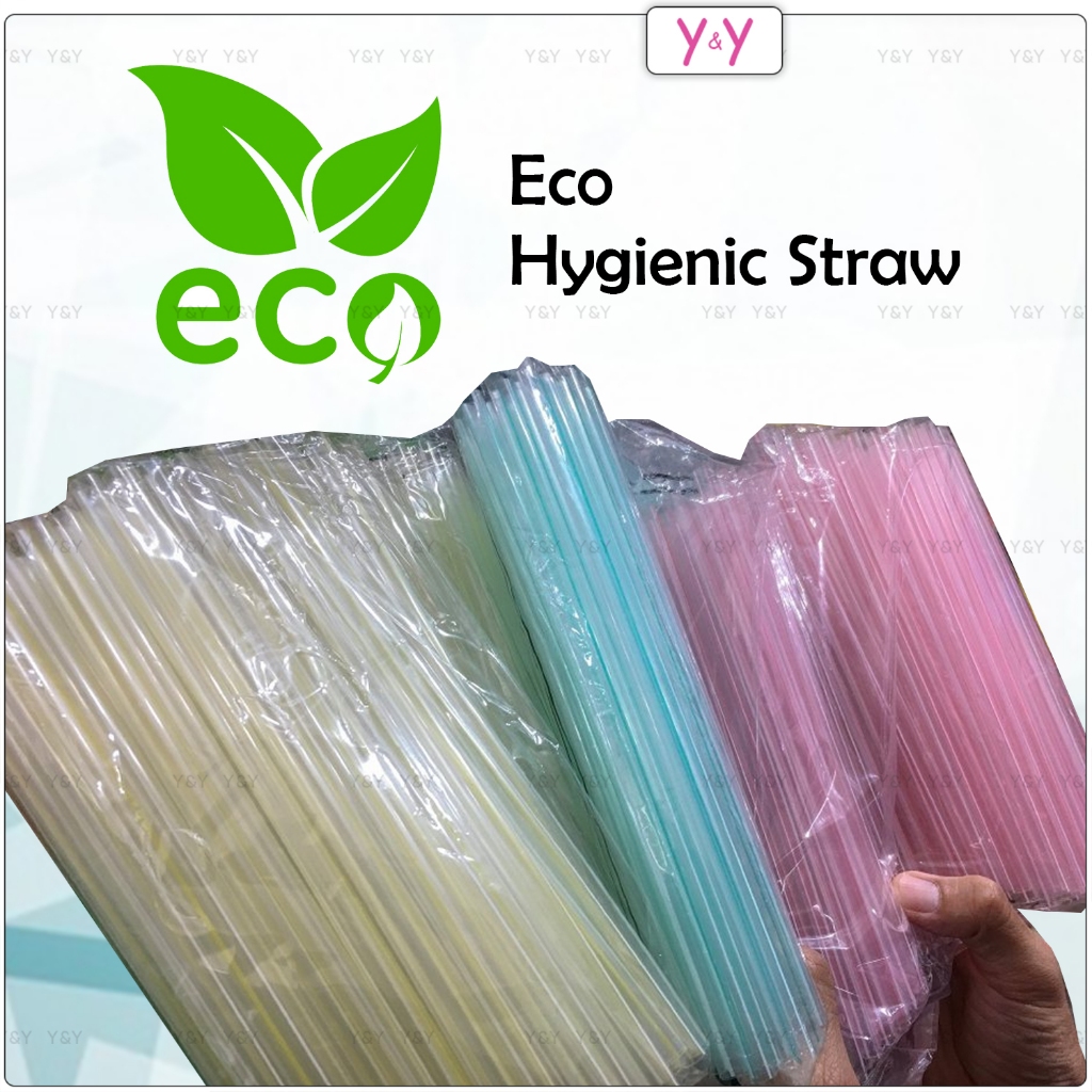 Eco Hygienic Food Grade Plastic Straw - 7" / 9" / Penyedut Minuman ...