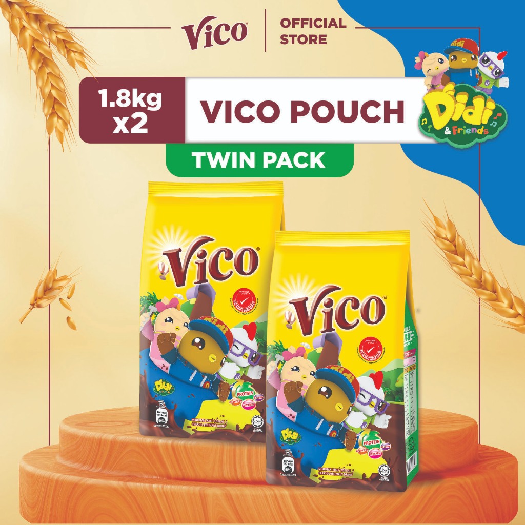 Vico Chocolate Malt Drink (1.8kg x 2 Pack) | Shopee Singapore