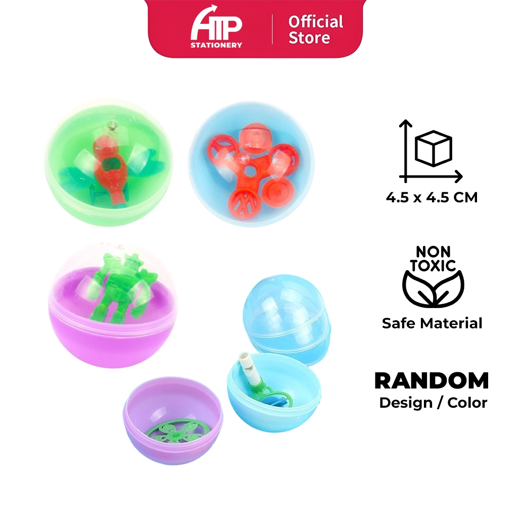Small Lucky Draw Egg 4.5cm Vending Claw Machine PP Capsule Gacha Ball ...