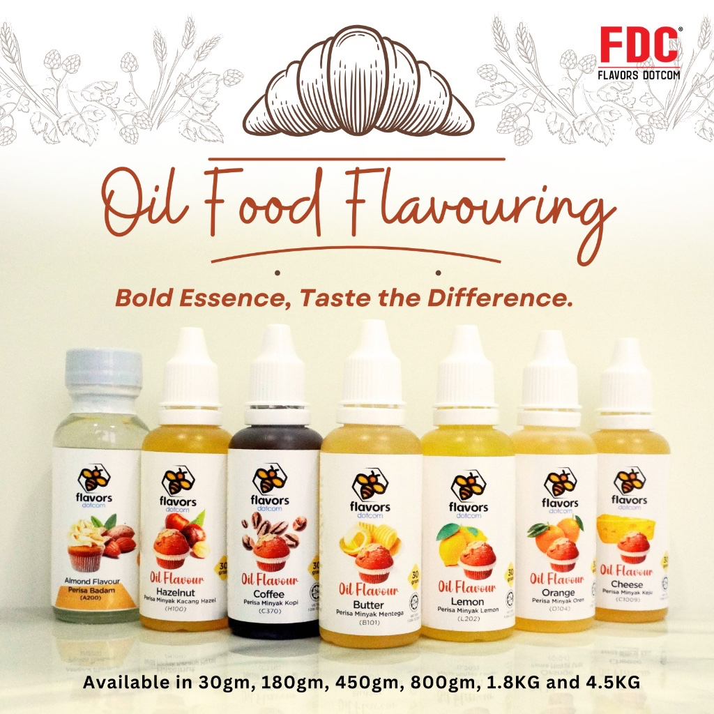 [HALAL] Flavors Dotcom - OIL FLAVOURS Varieties 30g / 1.06oz (Orange ...