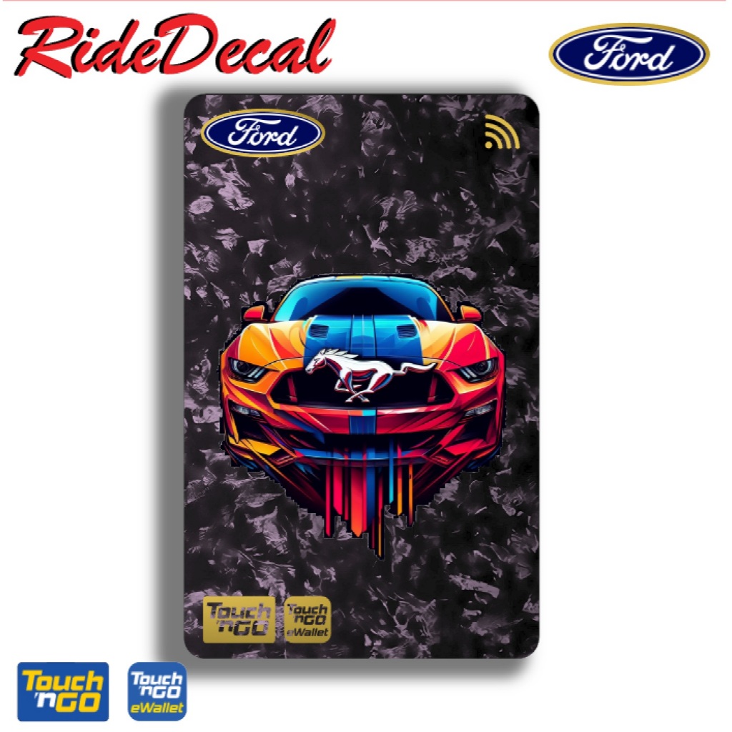 Forged Carbon FORD STICKER FOR T*G TNG Card TOUCH N GO NFC Card STIKER ...