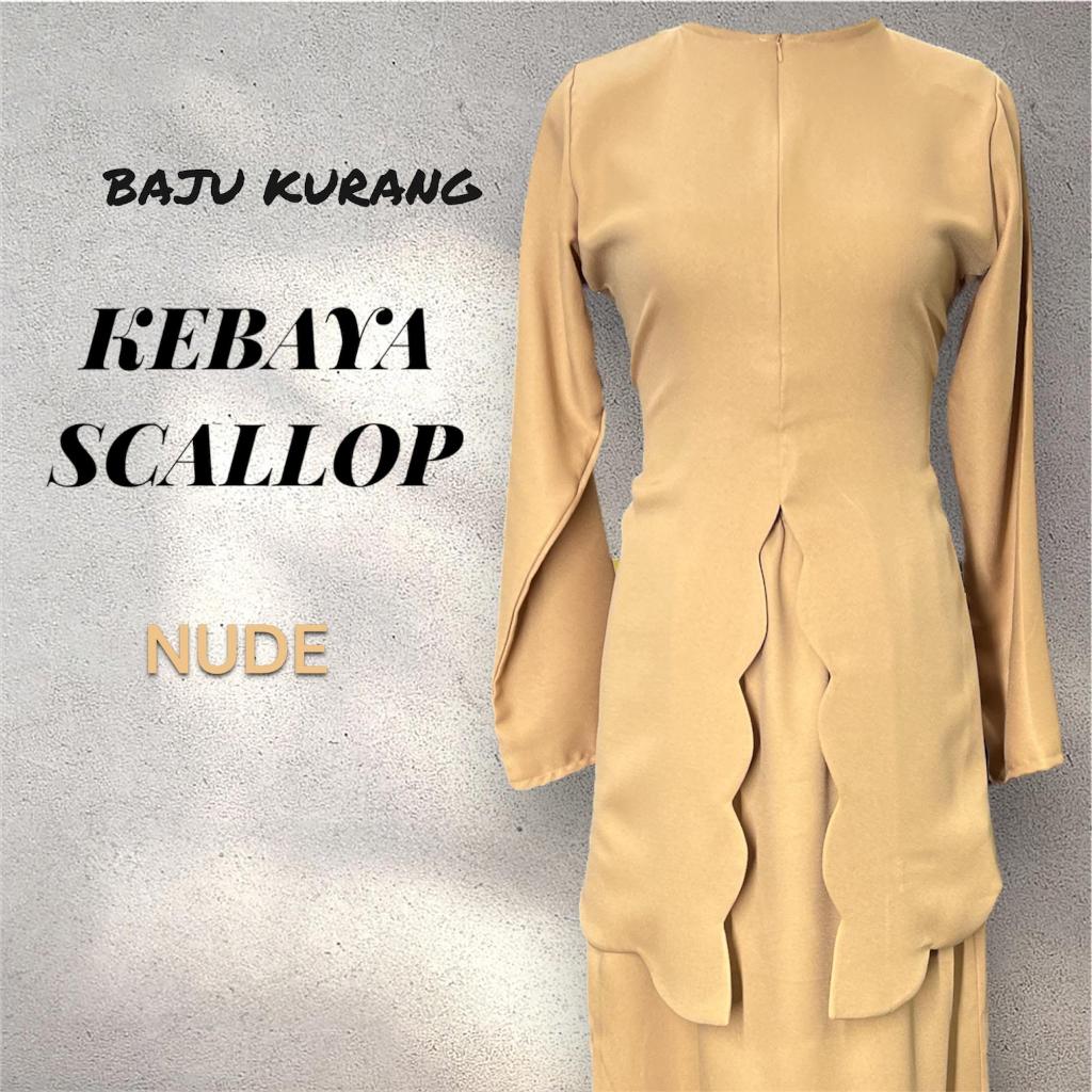 BAJU KURANG KEBAYA SCALLOP DEWASA DAN _ VIRAL _ MATERIAL COMOCREPE ...