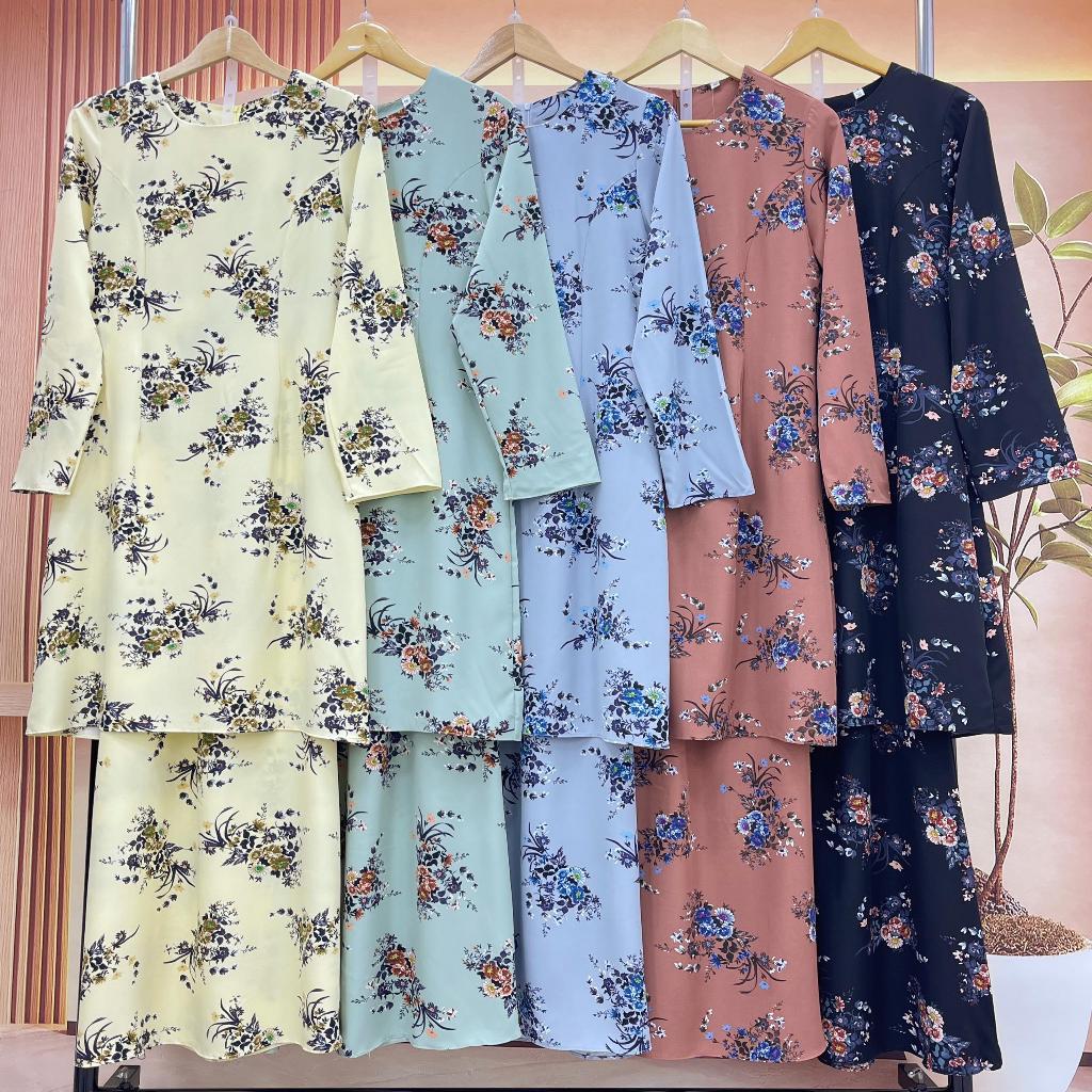 [Nayla.z]Size36-52(S-6XL) Set Baju Kurung Labuh Sedondon Dewasa Design ...