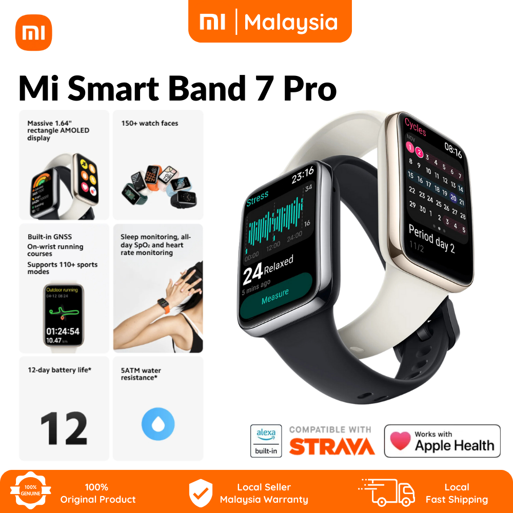 Xiaomi Mi Smart Band 7 Pro 1.64" AMOLED Display GNSS Sleep Monitoring SpO2 Heart Rate Smart ...