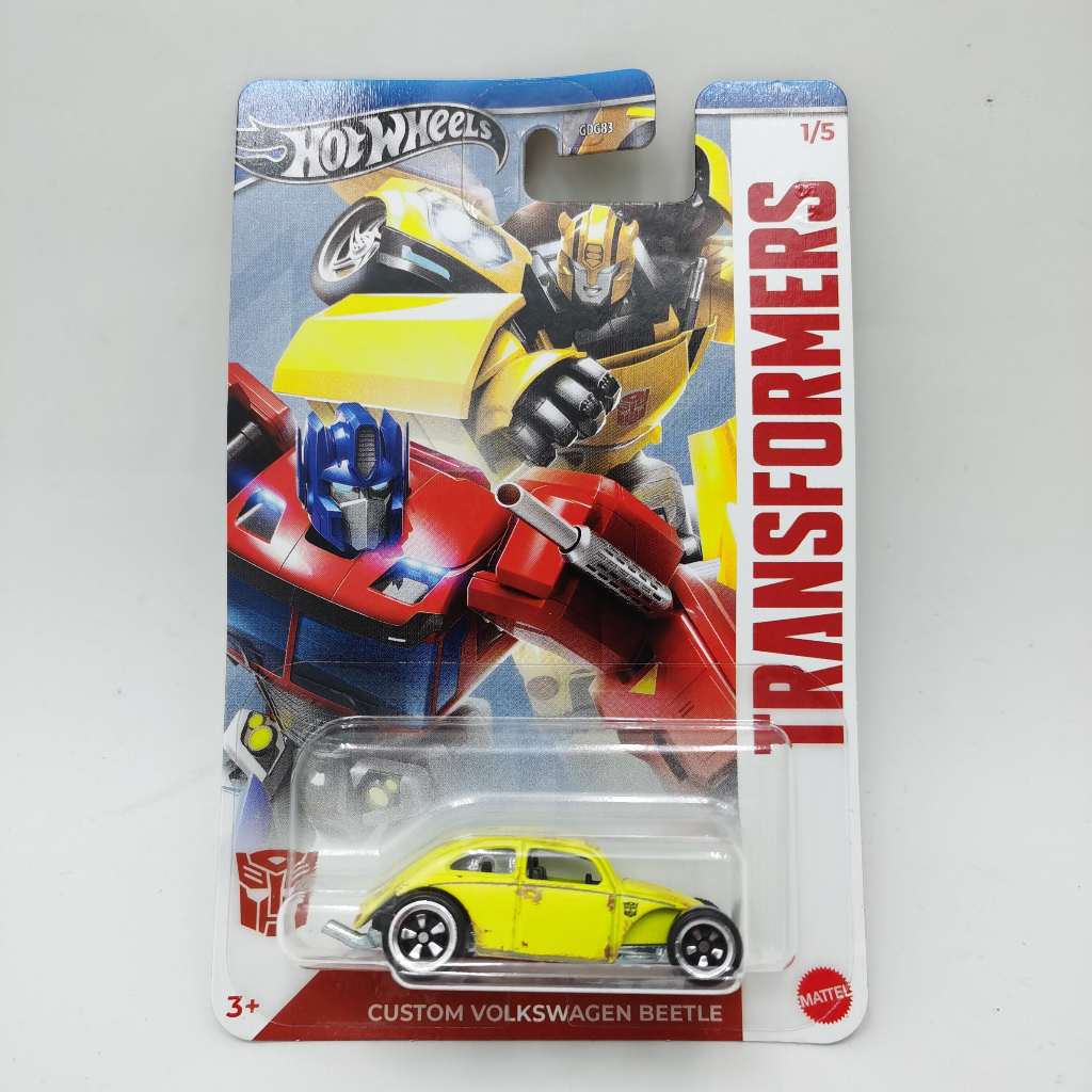 Kereta mainan diecast HOT WHEELS Transformers 1:64 Mattel Volkswagen ...