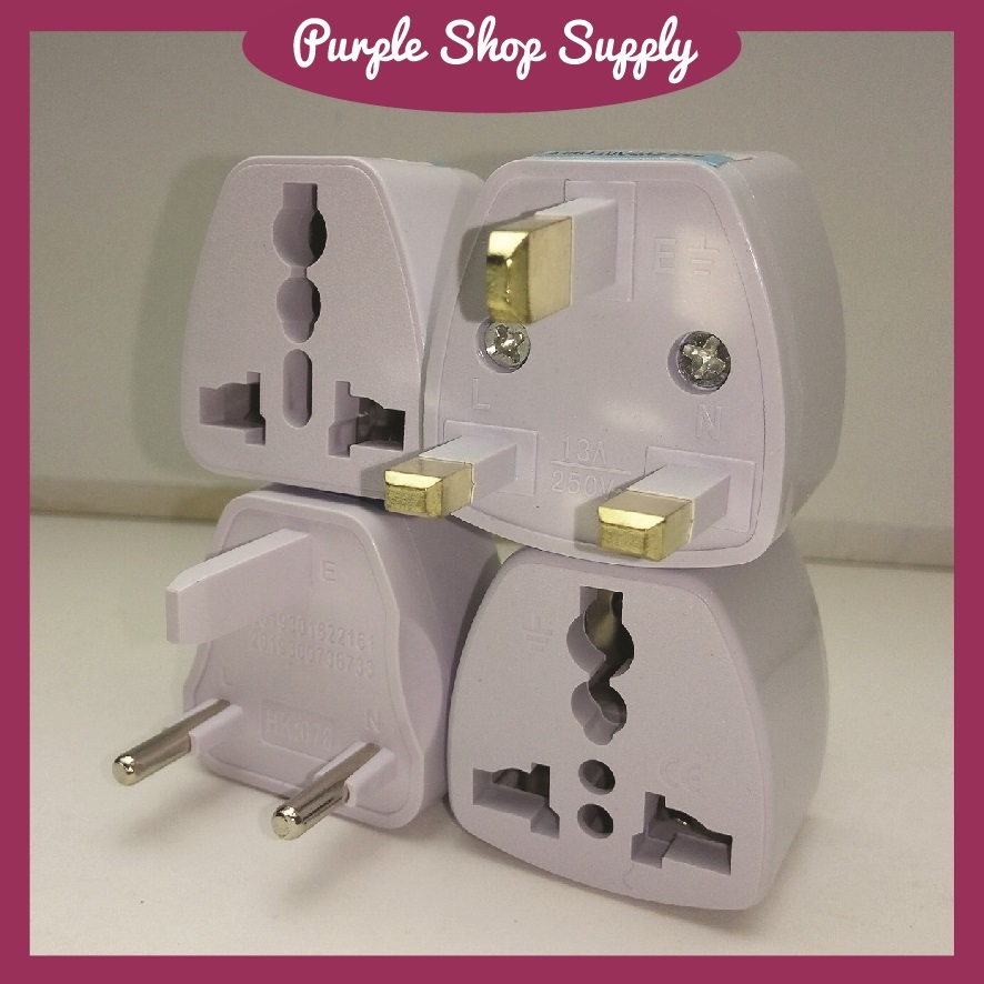 To Plug Adaptor / UK 3 Pin Travel Adaptor / US/EU/AU to UK Plug Adaptor ...