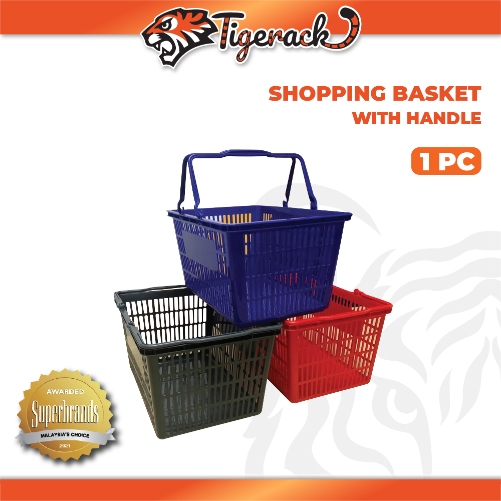TIGERACK Grocery Shopping Basket Grocery Basket Handle | Shopee Singapore