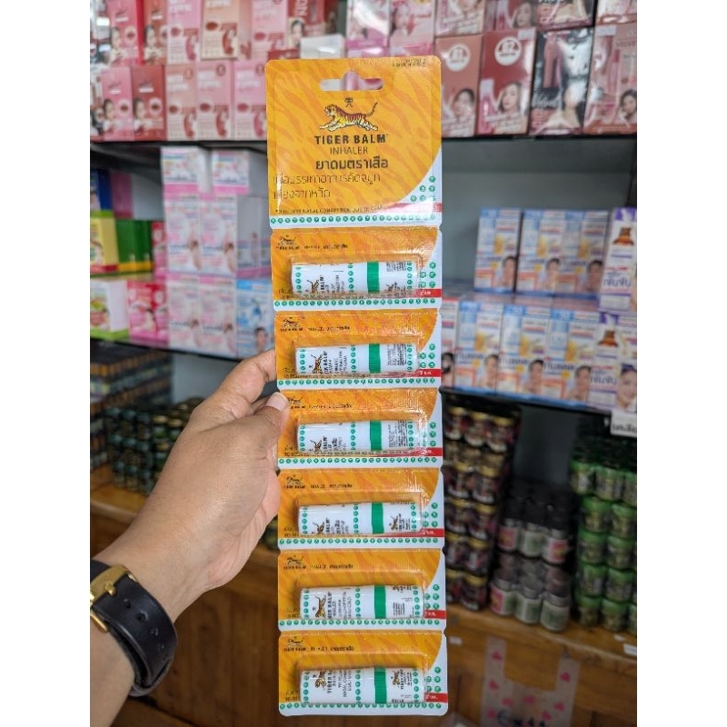 Tiger Balm Inhaler 2-in-1 Nasal Ya Dom x 6 units (half dozen pack ...