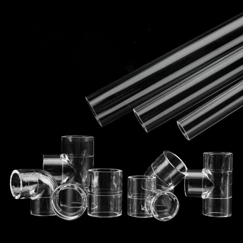Transparent Acrylic Water Pipe Elbow Joint Water Pipe Fish Tank ...