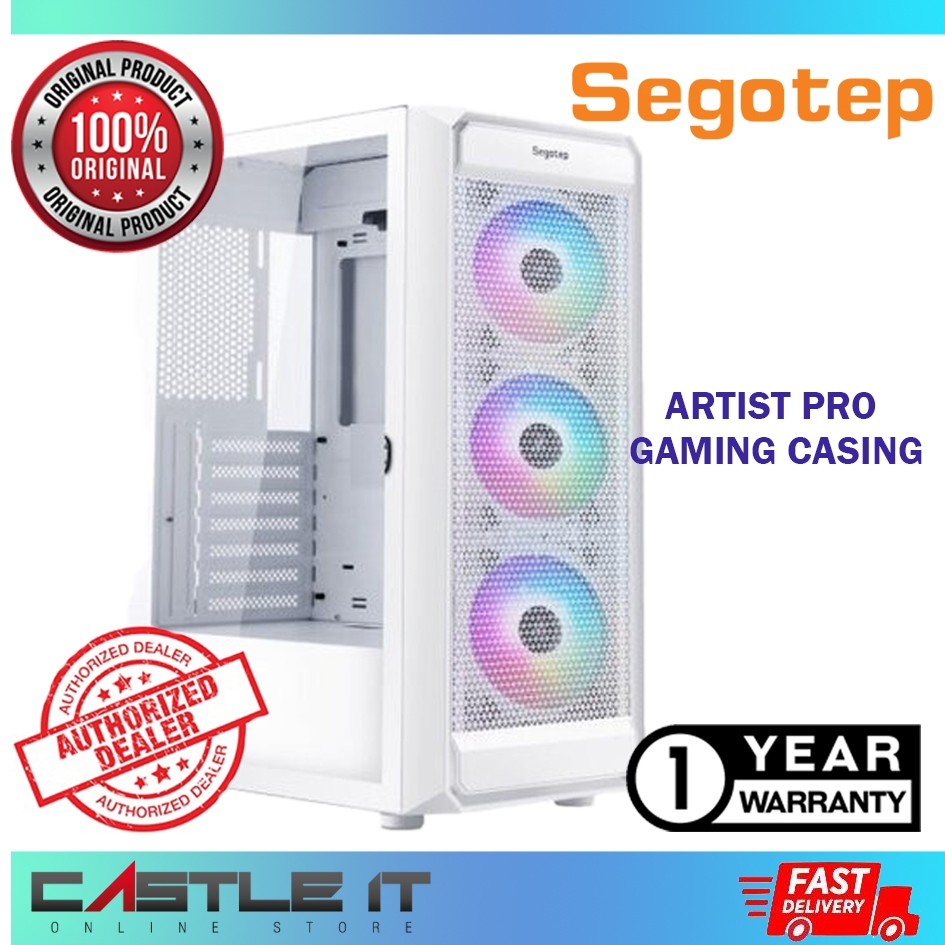 Segotep ARTIST PRO ARGB WHITE RGB / ARGB Fan Controller 12CM 120MM ...