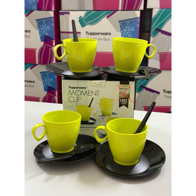 Tupperware Moment Cups Set 180ml Cawan Tupperware 350ml | Shopee Singapore