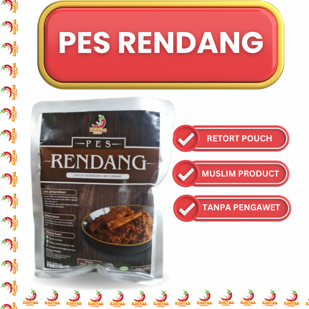 Pes Rendang by KAKFAA Kitchen Tradisional Segera Instant Cooking Paste ...