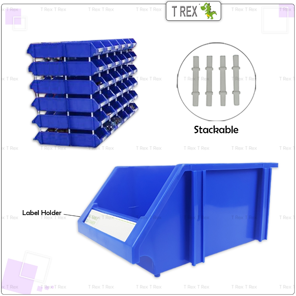 T Rex Stackable Tool Rack / Multipurpose Tool Box / Hardware Organizer ...