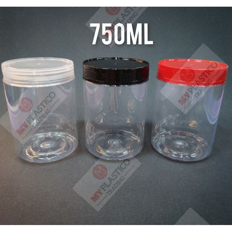 750ml PLASTIC JAR/KUIH JAR/CAKE JAR/RAYA JAR/CANISTER/PLASTIC BOTTLE ...