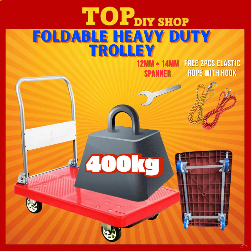 250KG ABS Trolley Troli Barang Heavy Duty Trolley Foldable Trolly ...