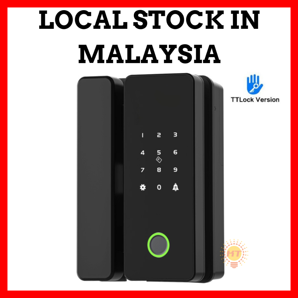 TTLock App Smart Glass Door Lock | Shopee Singapore