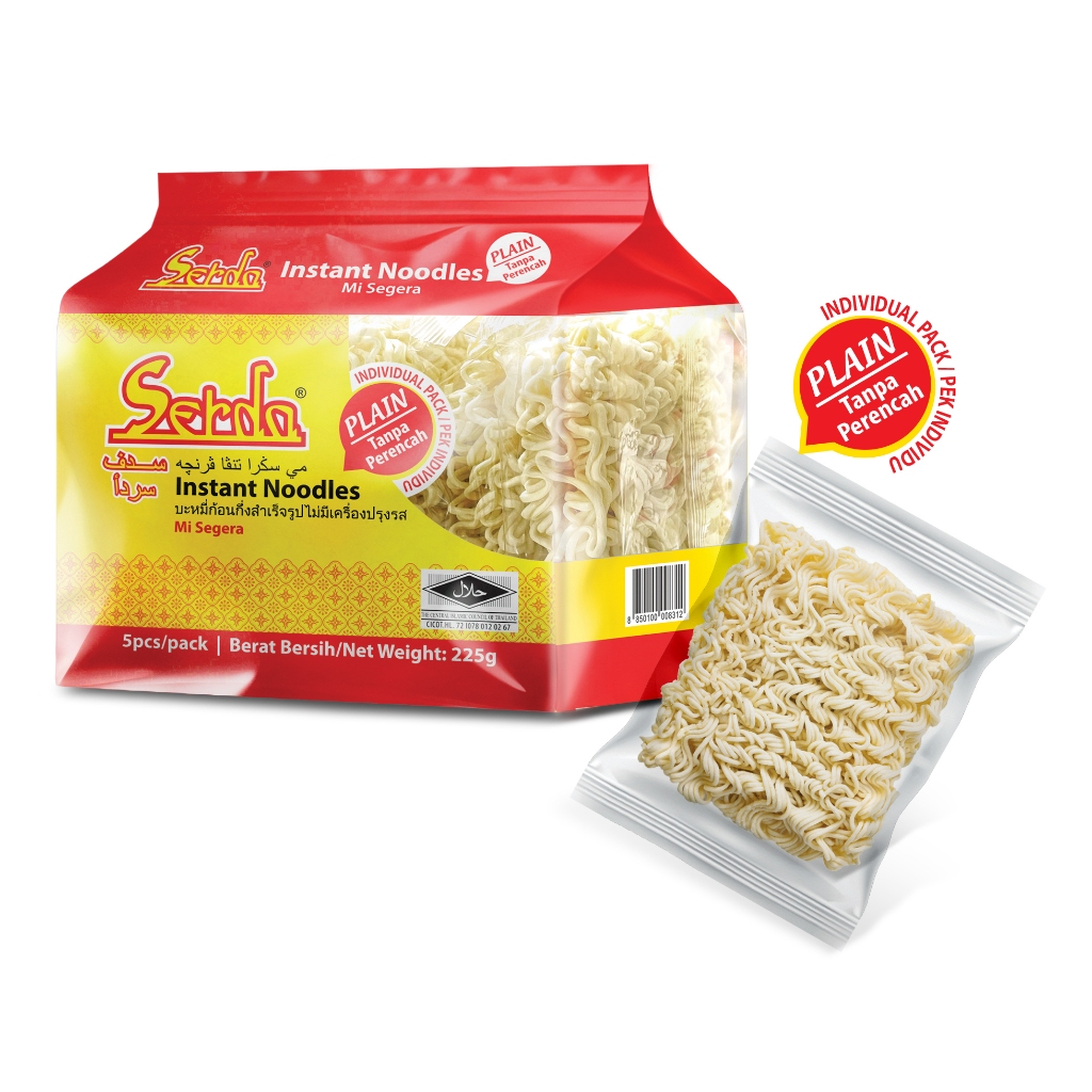 SERDA Instant Noodles - Plain | Empty Noodles Without Seasoning - Halal ...
