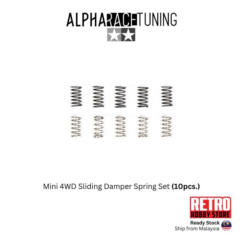 Mini 4wd Tamiya IMI 10305 AO 1034 Sliding Damper Spring Set 10 pcs for ...