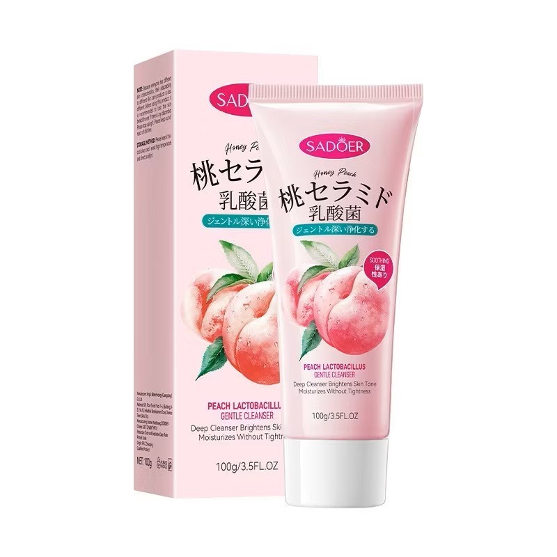 Sadoer Honey Peach Lactobacillus Gentle Cleanser 100g | Shopee Singapore