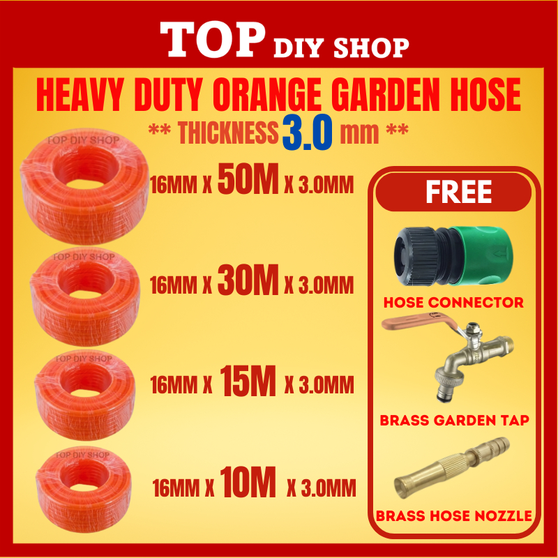 Getah Paip Gulung Getah Paip Air Heavy Duty Thick Garden Hose Pipe ...