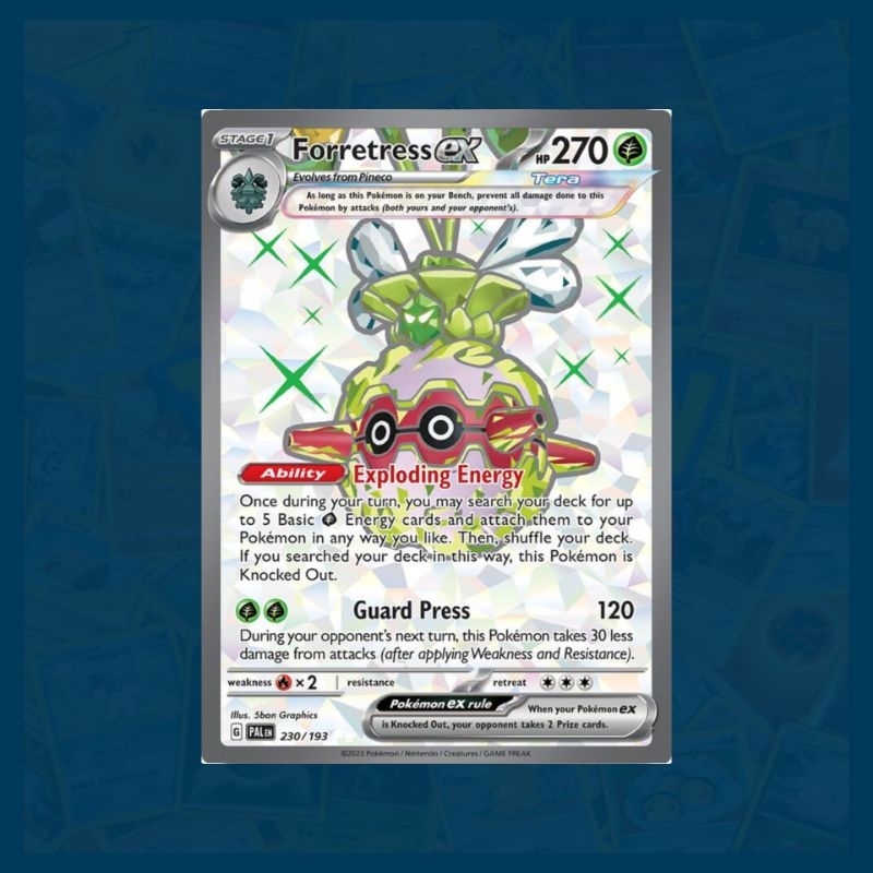 Forretress Ex (230/193) Full Art | Paldea Evolved | Pokemon TCG Card ...
