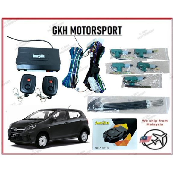 PERODUA AXIA 2017 2019 2021 2022 RAHMAH E MANUAL OEM ALARM SYSTEM WITH ...