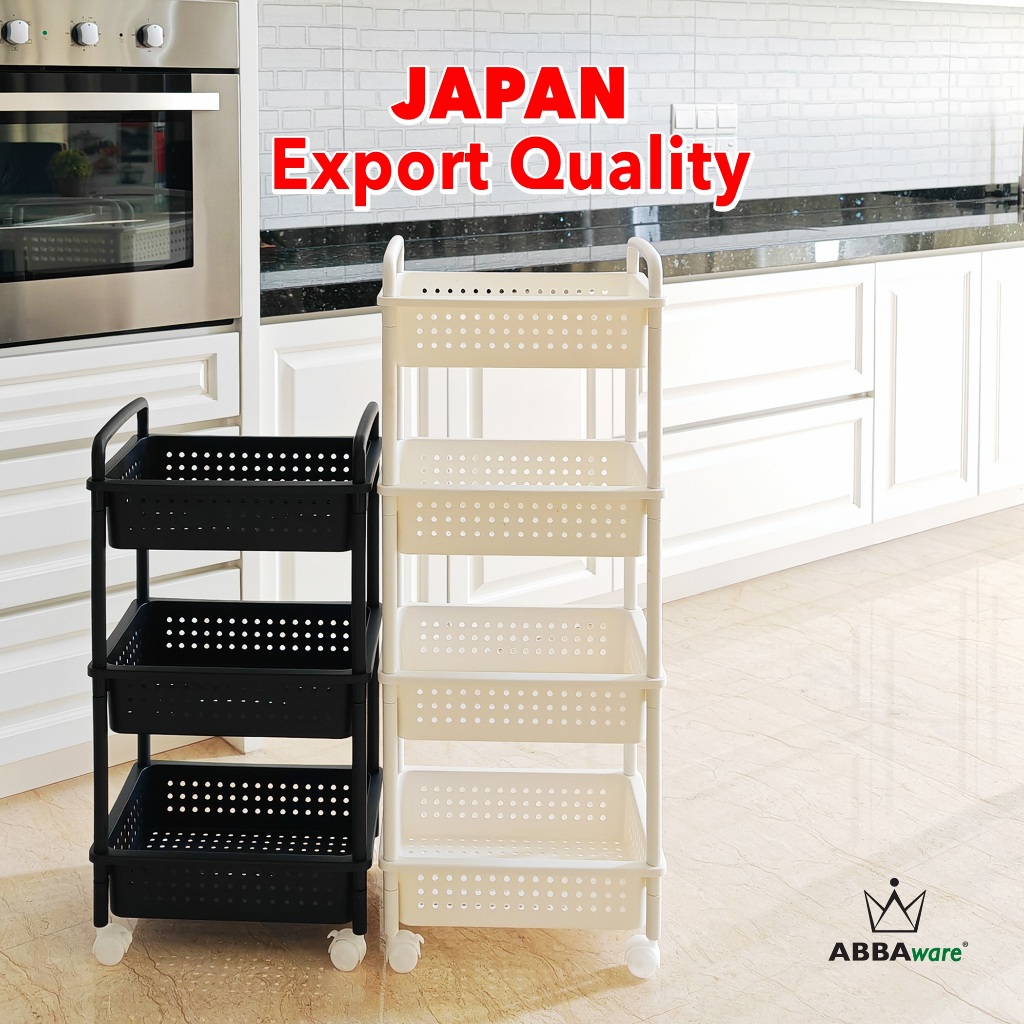 Abbaware Trolley Storage Rack / Basket Trolley with wheels/ Kitchen ...