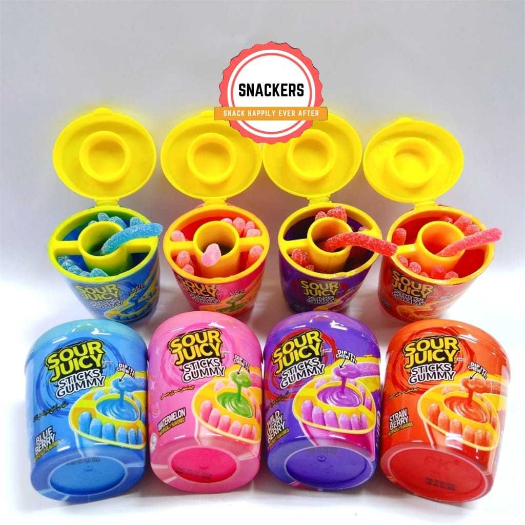 60G Sour Juicy Drop Stick Gummy With Jam (Gula-Gula Gummies Dengan Jem ...
