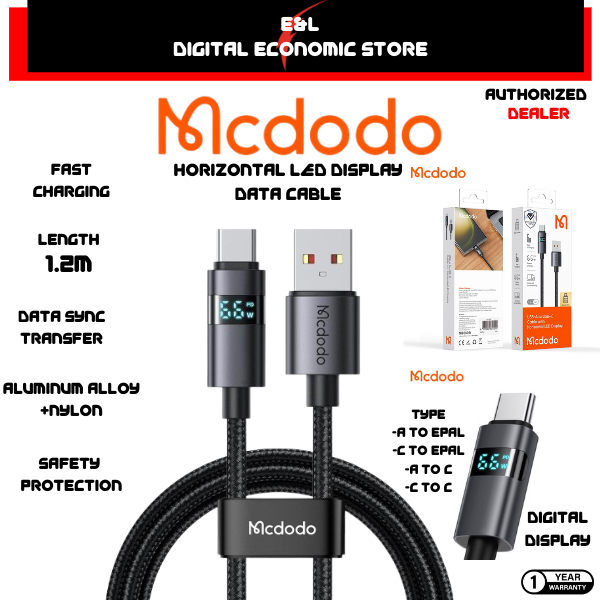 【1Yr Warranty】 MCDODO CA 6490 6520 6570 5610 Horizontal LED Display USB ...
