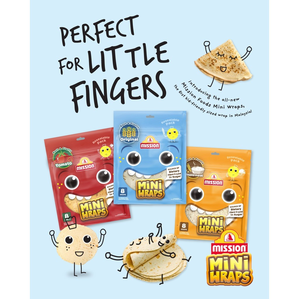 MISSION MINI WRAPS WHOLEMEAL 300G (8PCS) | Shopee Singapore
