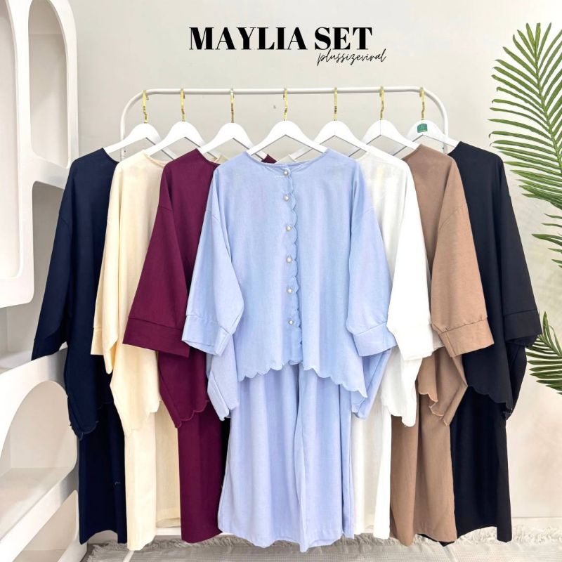PLUS SIZE MAYLIA SET BAGGY FASHION WANITA-PLUSSIIZE VIRAL | Shopee ...