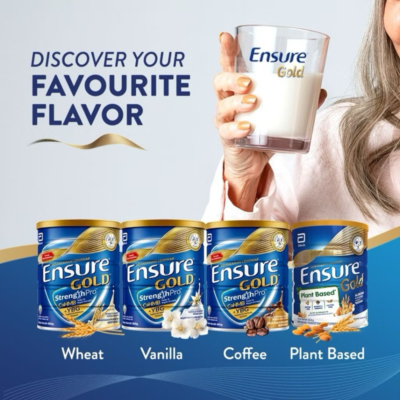 [Reject Tin] Abbott Ensure Gold Strength Pro Complete Nutrition Milk for Formulated Sedup 800g ...