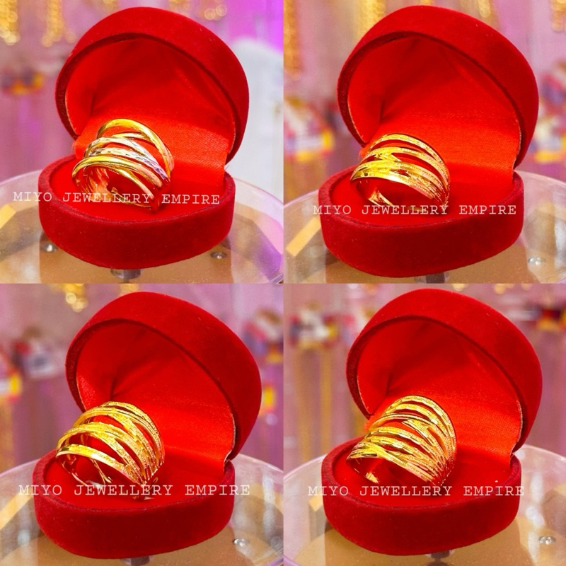 NABILA RAZALI COP 916 RING (bangkok gold / 24k Korean gold) | Shopee ...