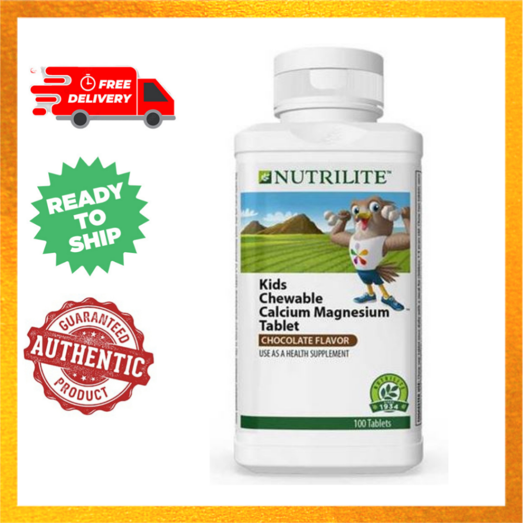 Nutrilite Kids Chewable Calcium Magnesium Tablet - 100 tab | Shopee ...
