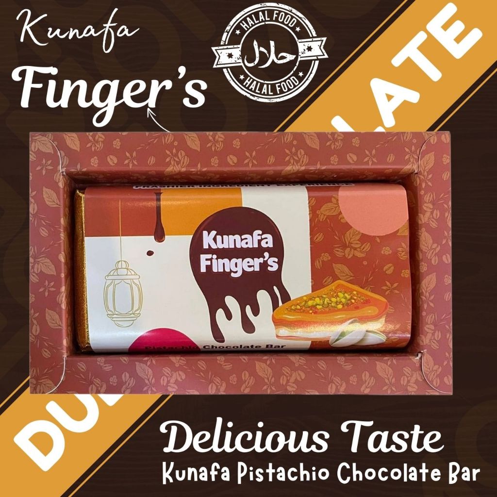 Trending Kunafa Finger's Chocolate with Kunafa Pistachio Chocolate Bar ...