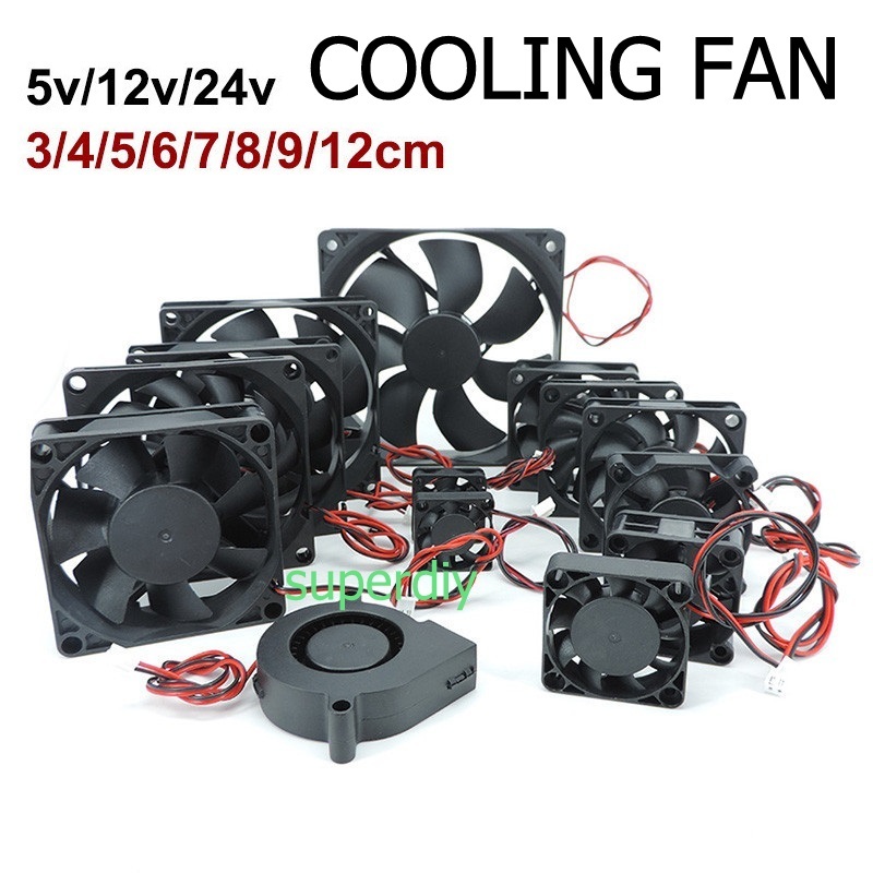 DC 12V 2pin 2 pin 3cm 4CM 5CM 6CM 7CM 8CM 9CM 12CM Fan Oily Bronze ...
