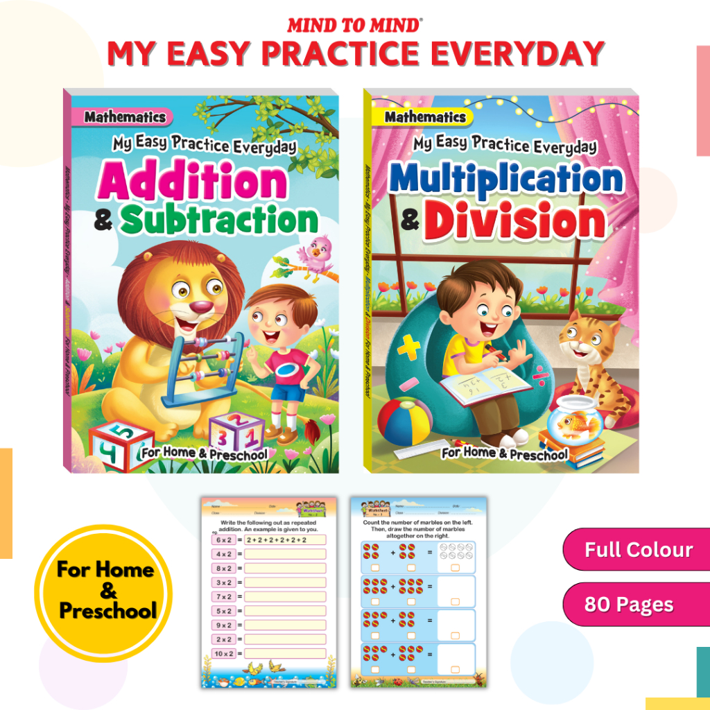 Activity Book: My Easy Practice Everyday | Addition & Subtraction ...