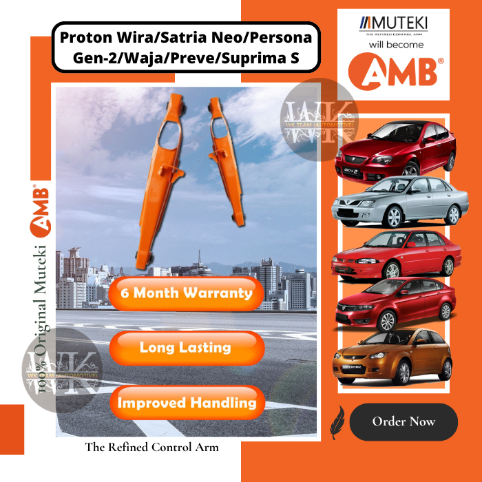 Muteki AMB Refined Rear Lower Arm Proton Wira Satria Neo Persona Gen2 ...