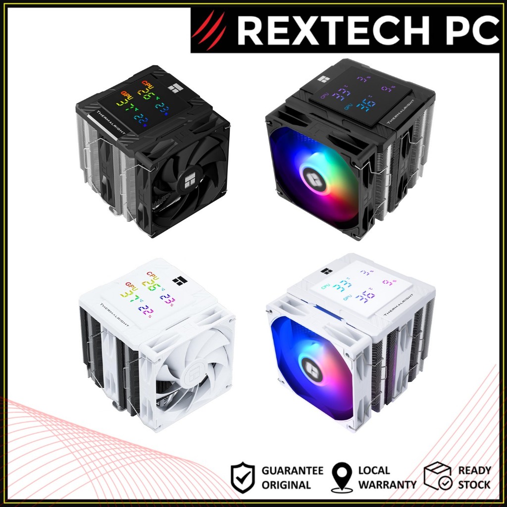 THERMALRIGHT PA120 DIGITAL PEERLESS ASSASSIN 120 BLACK | WHITE CPU ...