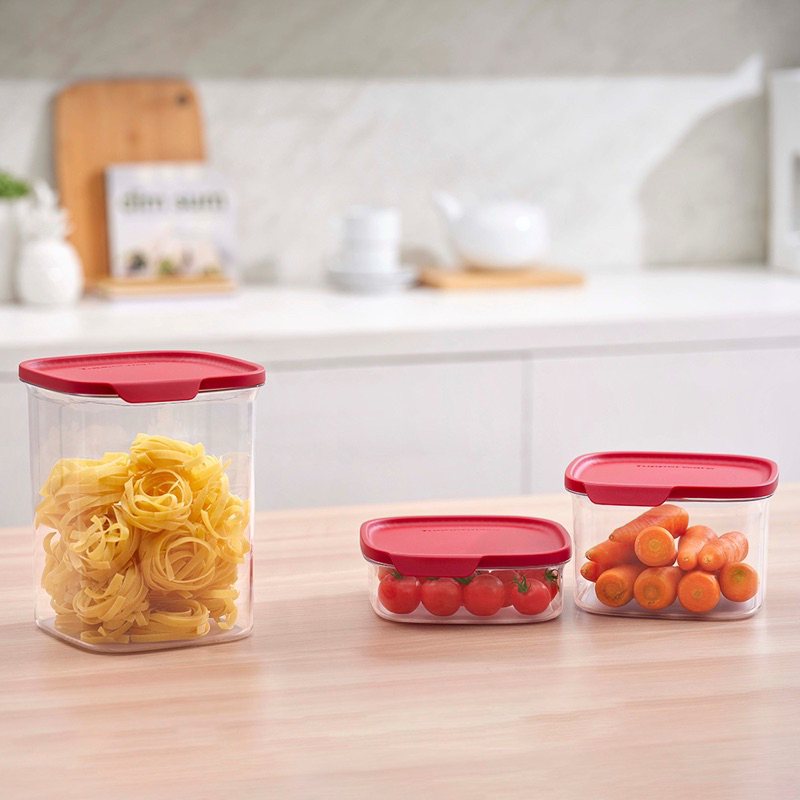 Tupperware Ultra Clear container set free scoop (3pc) | Shopee Singapore