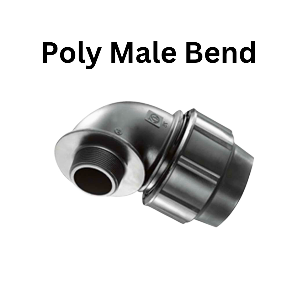 HDPE PP Poly Male Bend Water Connection Fitting Poly Pipe 20mm 25mm ...