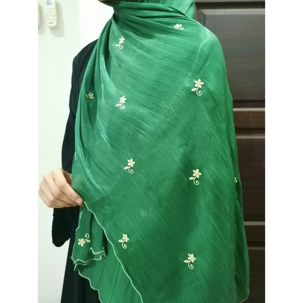 **RAYA 2025 EXCLUSIVE** SHAWL/SELENDANG SHIMMERING SULAM(2 DESIGNS ...