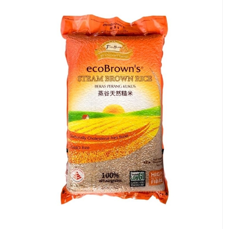 Ecobrown's Halal Steam Brown Rice 5kg | Shopee Singapore