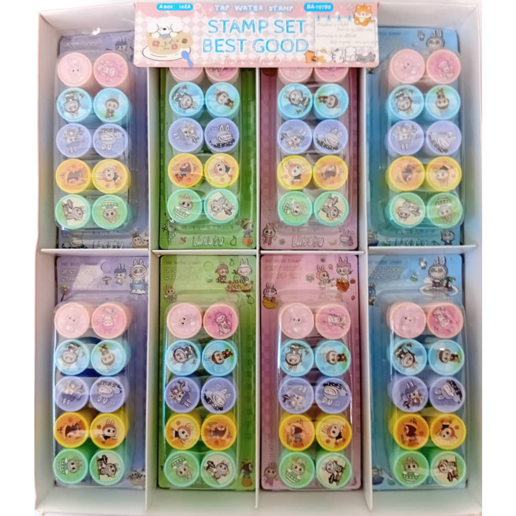 Available Fancy Labubu Design Emoji Stamp Chop 10 in 1 / Labubu Cop ...