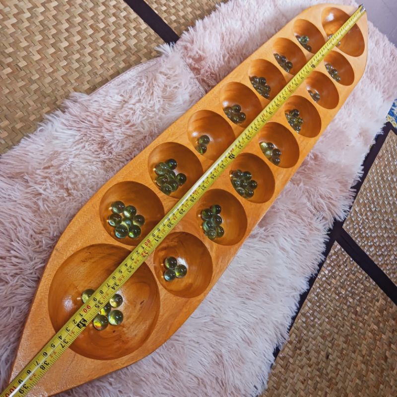 New Congkak solid mahogany wood free marbles guli free uncang kain ...